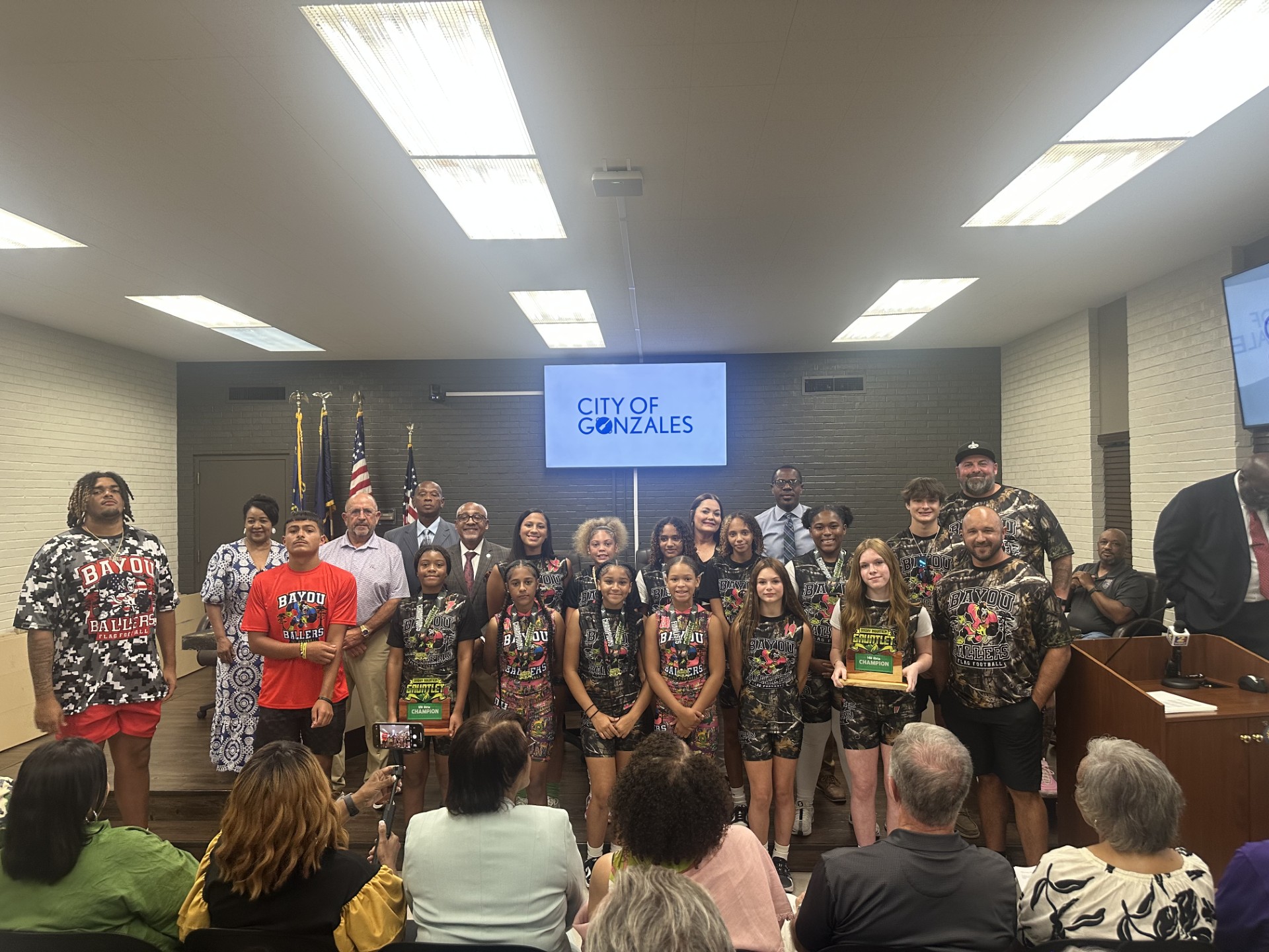 City of Gonzales Congratulates Bayou Ballers Girls Flag Football League ...